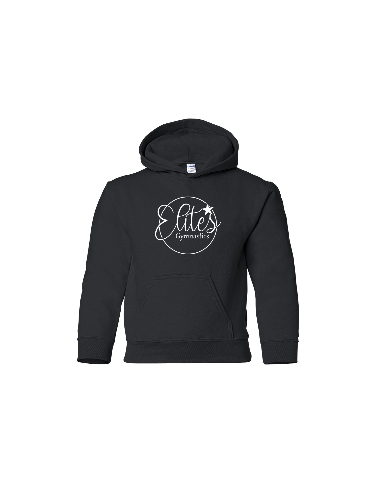 Youth Hoodie with Elites Cursive Design Centered – Elites Gymnastics